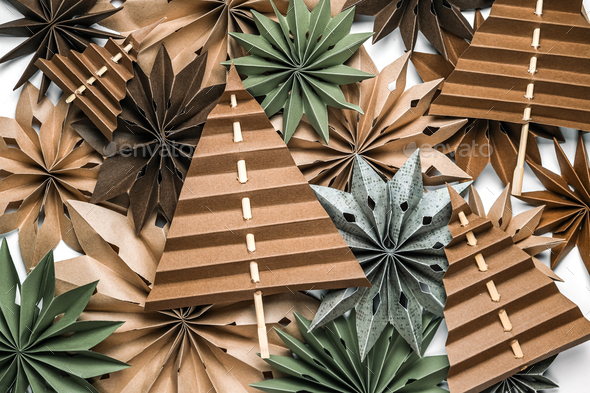 Christmas.Christmas gift box zero waste,Boxing Day, eco friendly ...