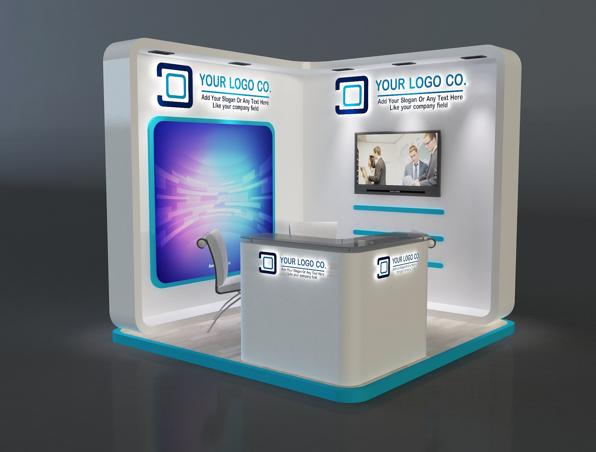 Booth Exhibition Stand a655a by yahiazakreaa | 3DOcean