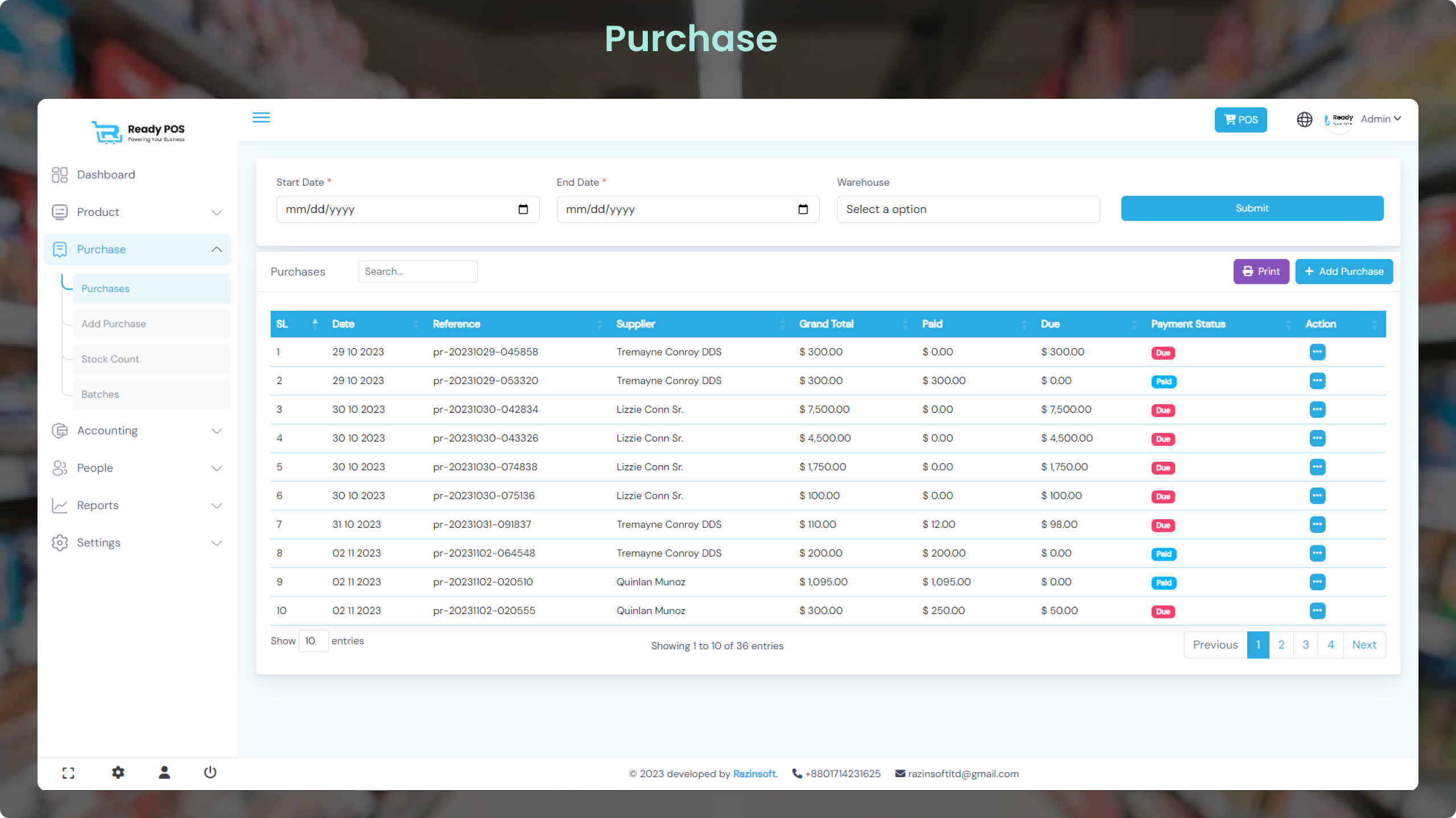 Ready POS - POS with Inventory Management System, HRM & Accounting ...