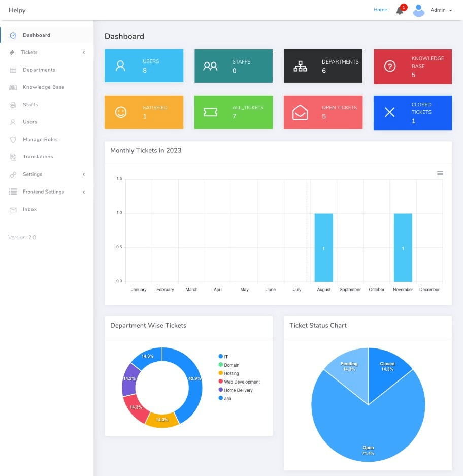 Helpy - Knowledge Base Ultimate Support Ticket Help Desk System by ...