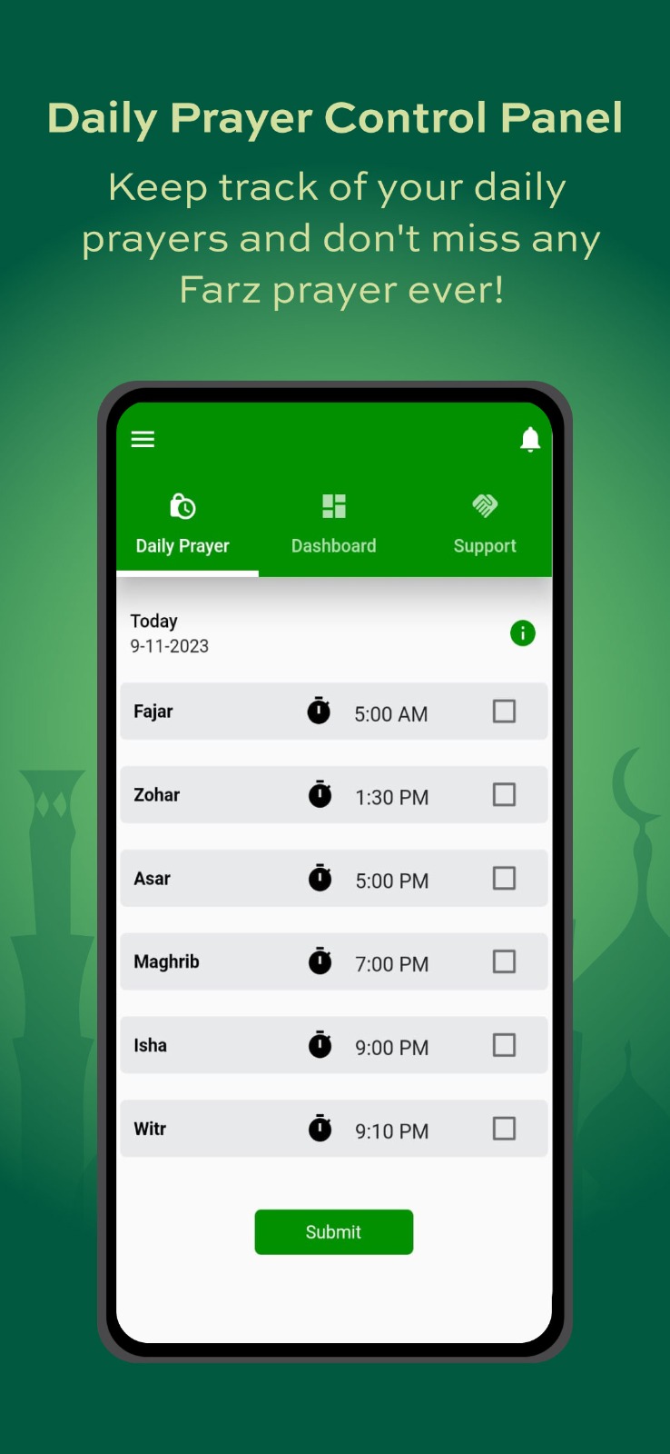 Qaza Umri - Prayer App With Qaza Calculation & Regular Notification ...