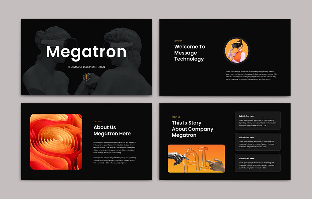 Megatron - Technology PowerPoint Template, Presentation Templates ...