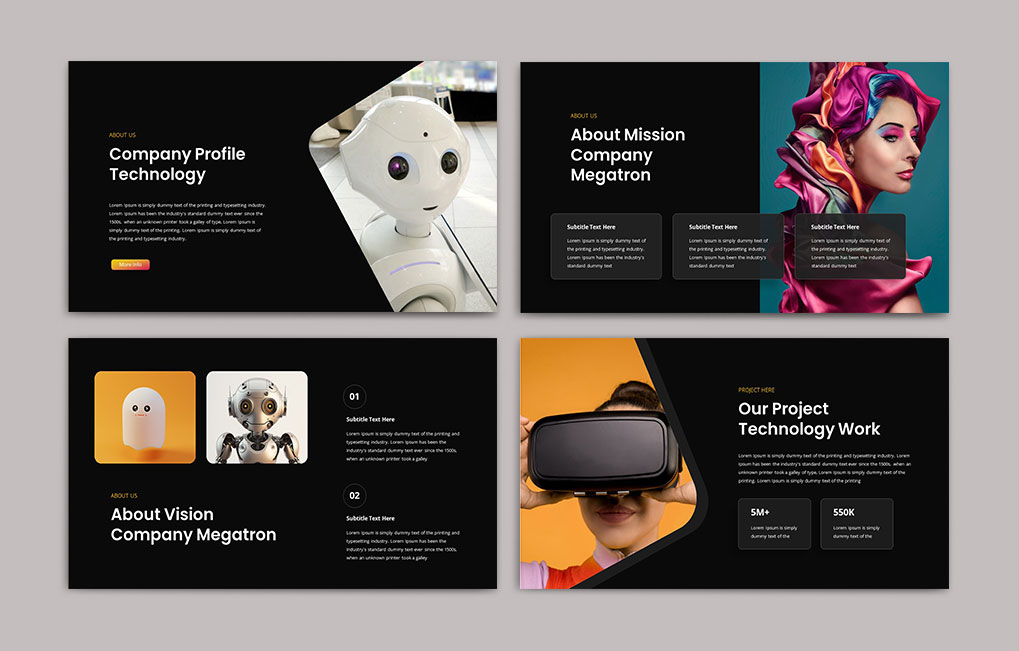 Megatron - Technology Keynote Template, Presentation Templates ...