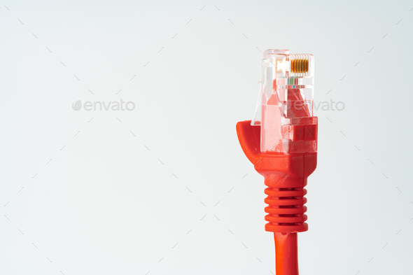 Network cable isolated on white background studio shot Stock Photo by ...
