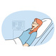 Sick Female Patient with Oxygen in Hospital, Vectors | GraphicRiver