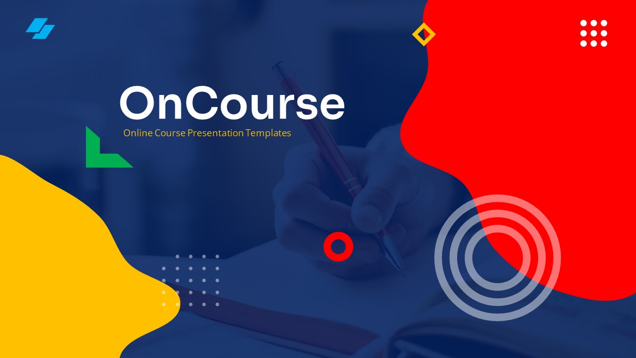 OnCourse - Online Course PowerPoint Template, Presentation Templates