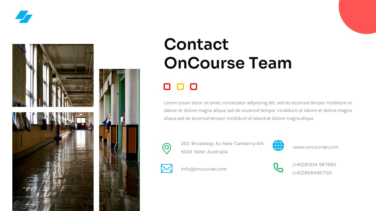 OnCourse - Online Course PowerPoint Template, Presentation Templates