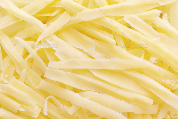 Grated cheese texture background. Dairy product. Stock Photo by ...