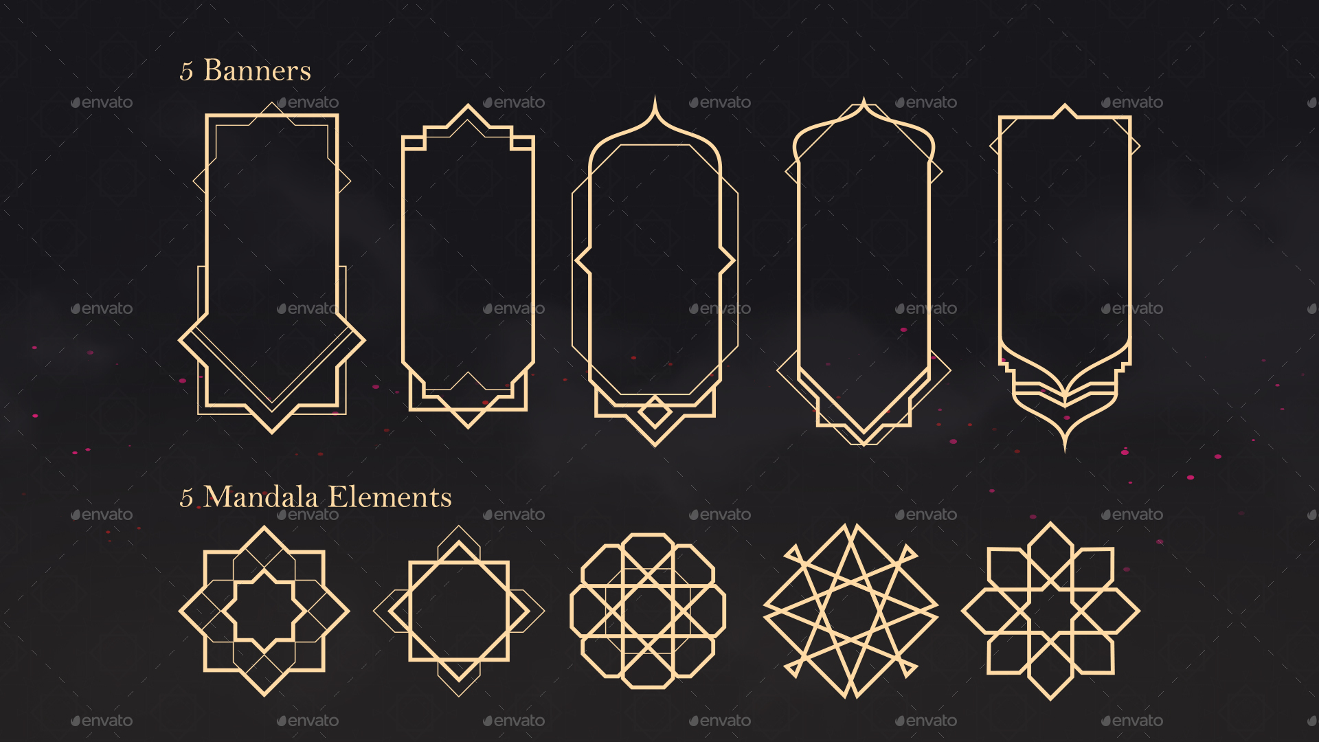 Arabic Deco UI, Game Assets | GraphicRiver