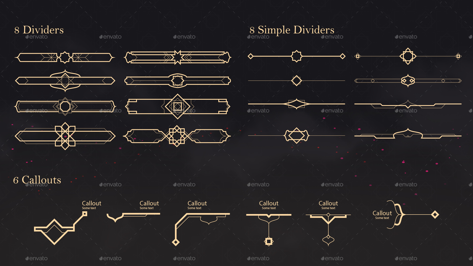 Arabic Deco UI, Game Assets | GraphicRiver