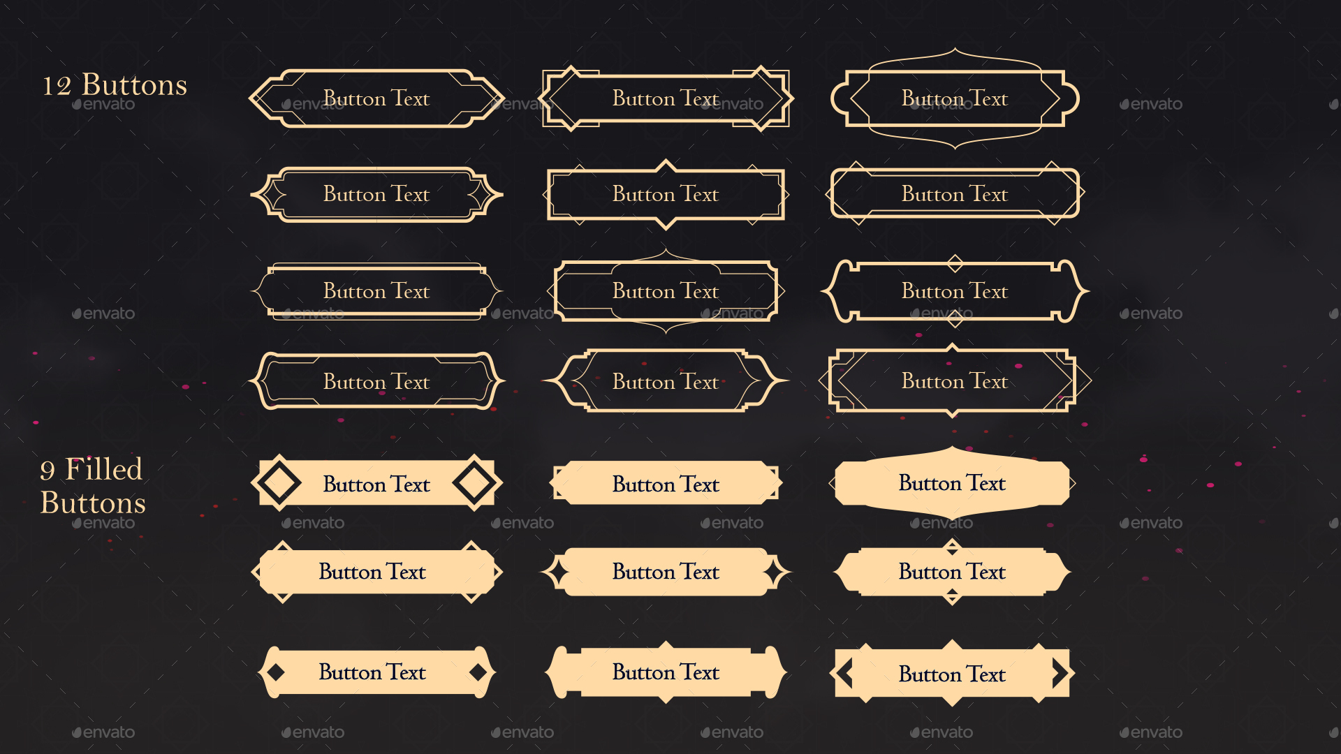 Arabic Deco UI, Game Assets | GraphicRiver