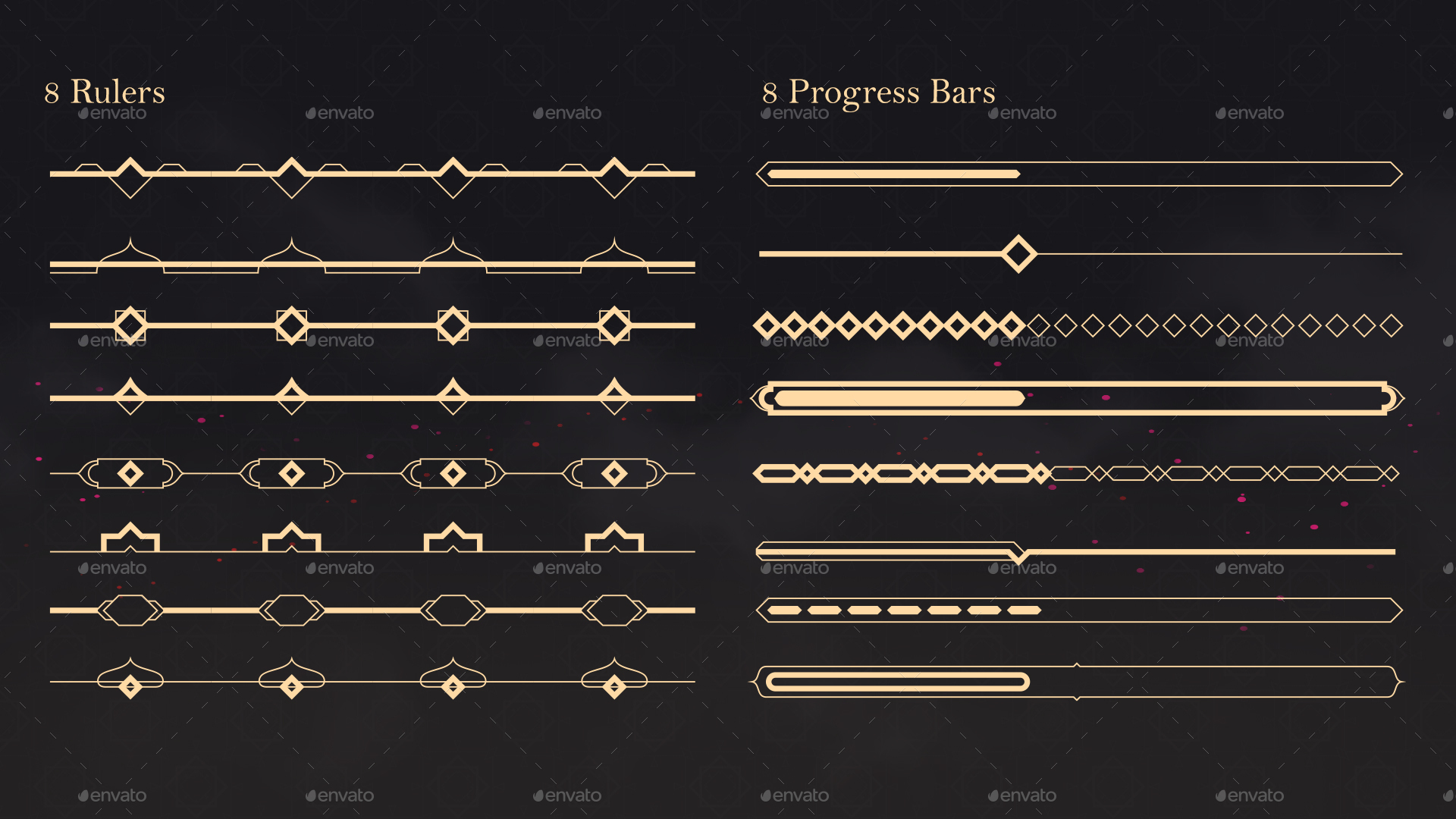 Arabic Deco UI, Game Assets | GraphicRiver