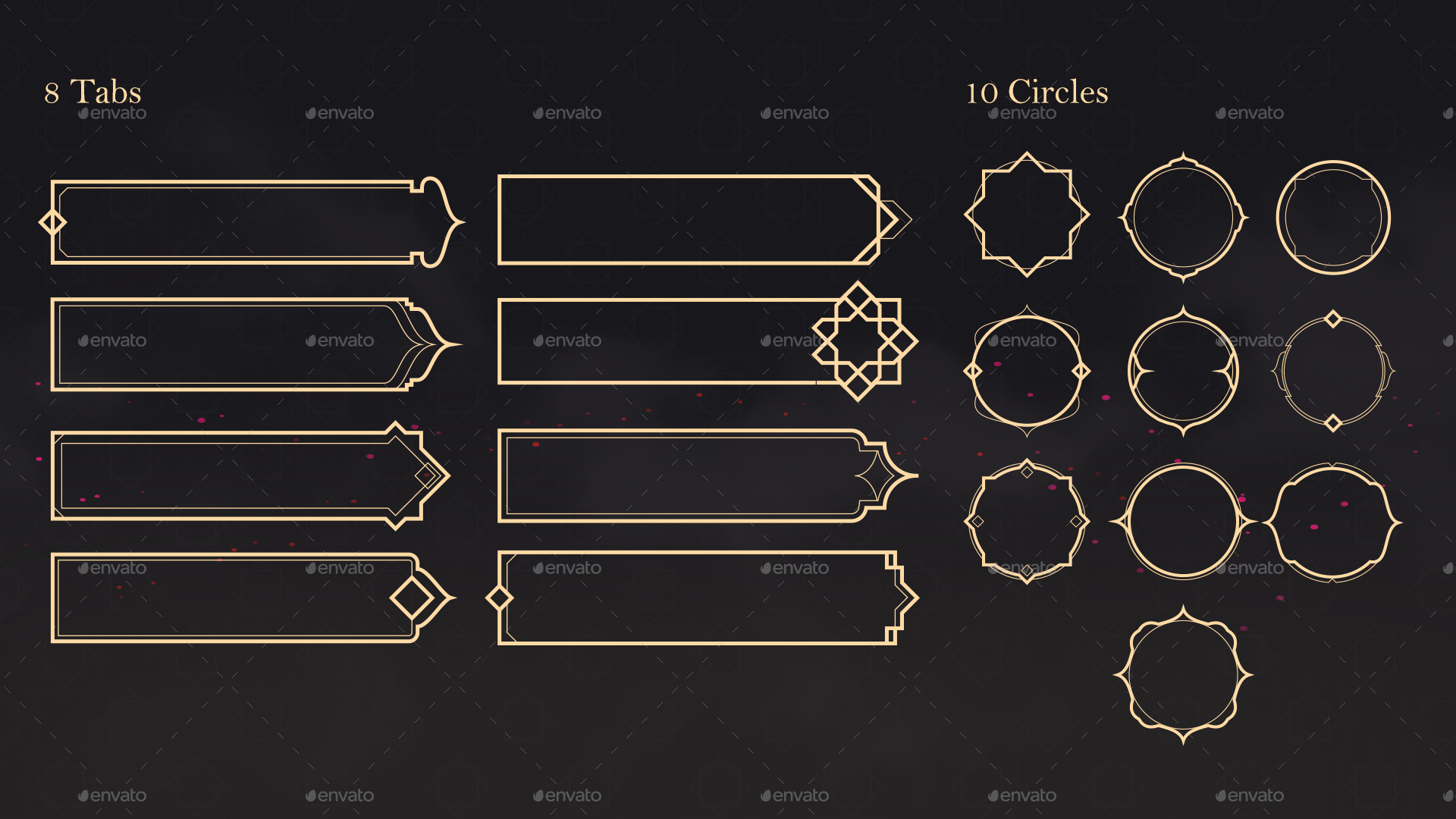 Arabic Deco UI, Game Assets | GraphicRiver