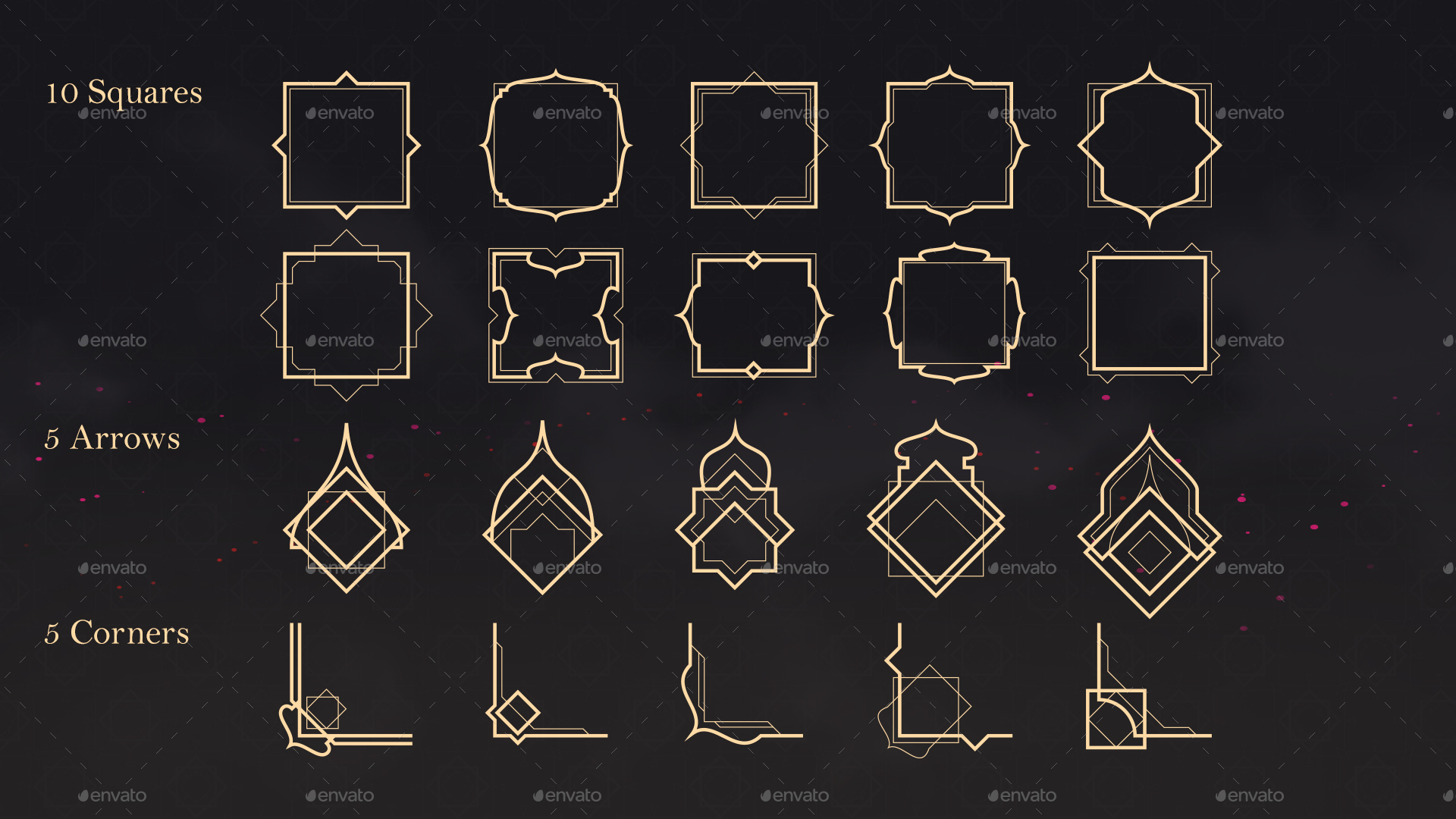 Arabic Deco UI, Game Assets | GraphicRiver