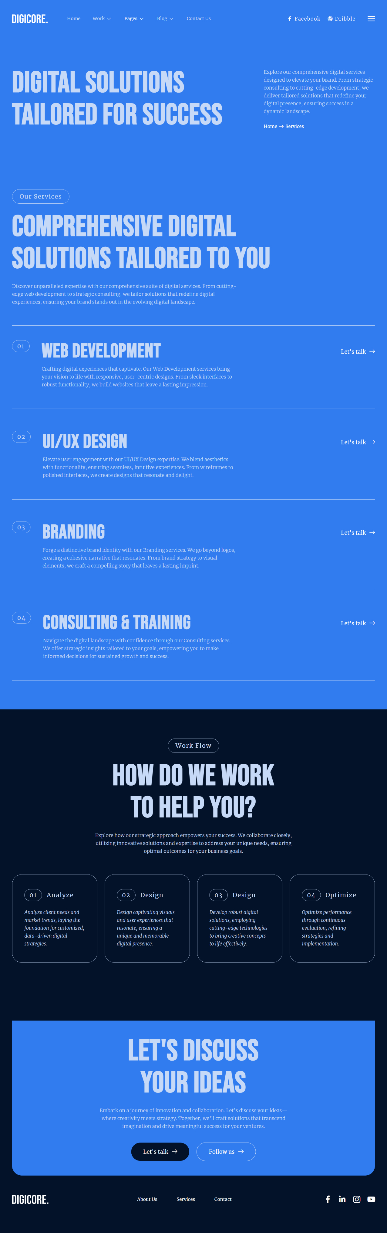 Digicore - Creative Digital Agency Elementor Template Kit by heydenstudio