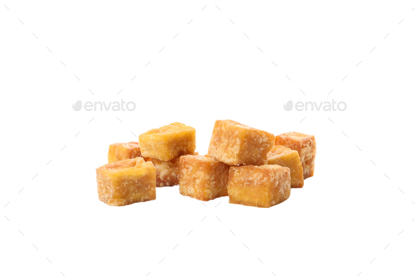 PNG,Fried tofu, isolated on white background Stock Photo by AtlasComposer