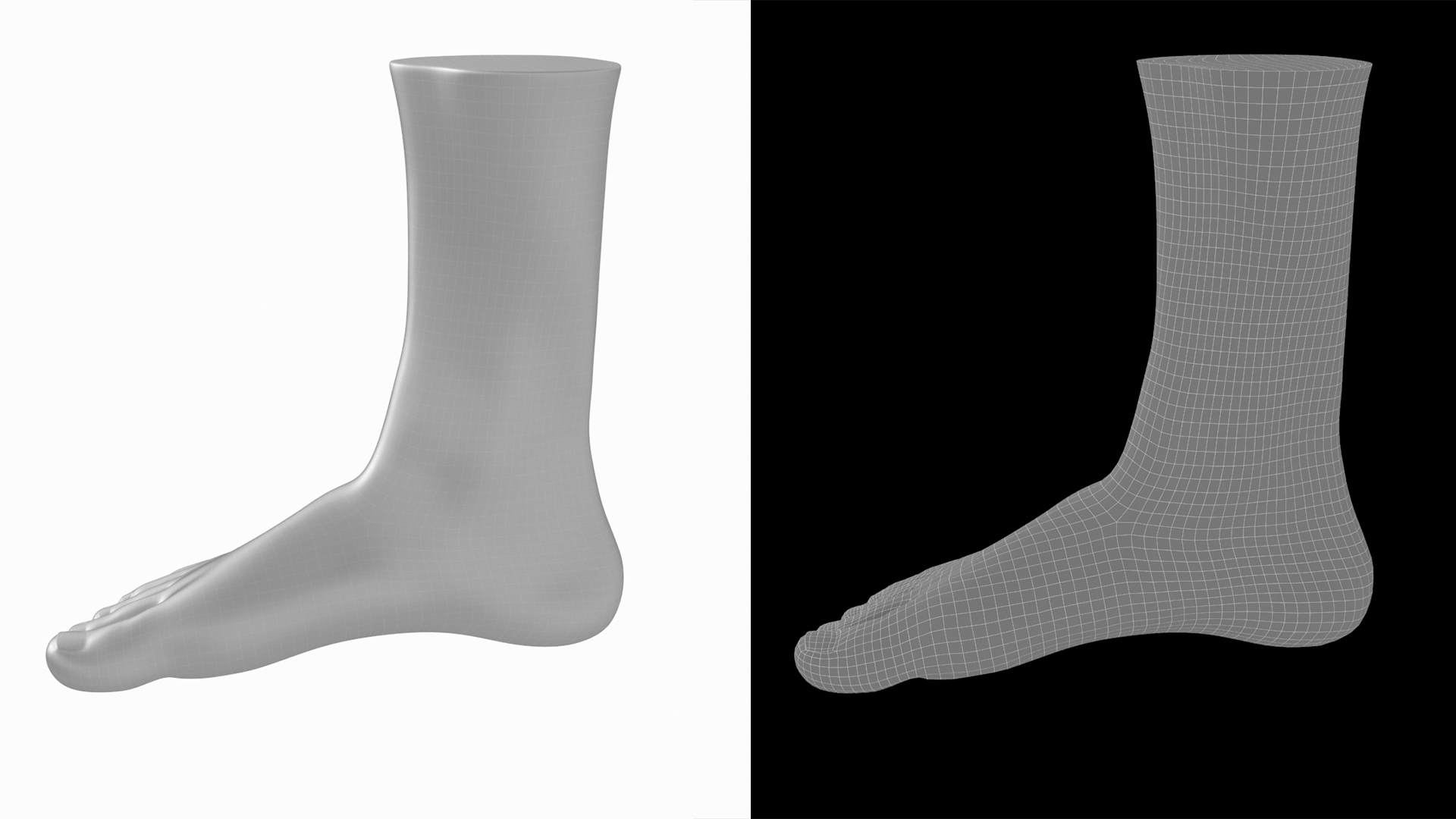 Male Realistic Feet Base Mesh by valeriik | 3DOcean