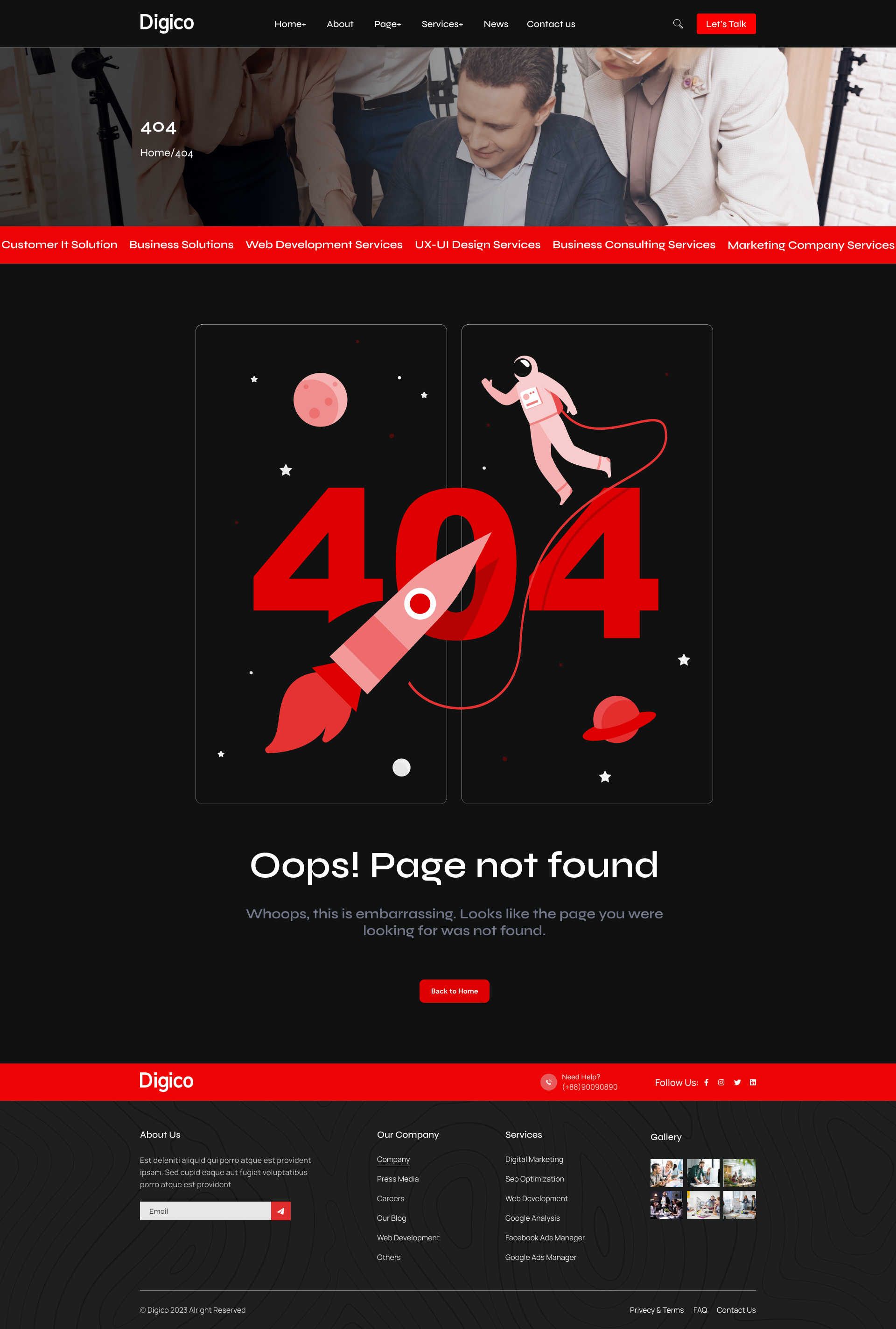 Digitec- Digital Marketing Agency Figma Template by Gossip-Themes ...