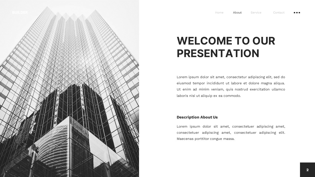 Builder - Building & Construction Powerpoint Templates, Presentation ...