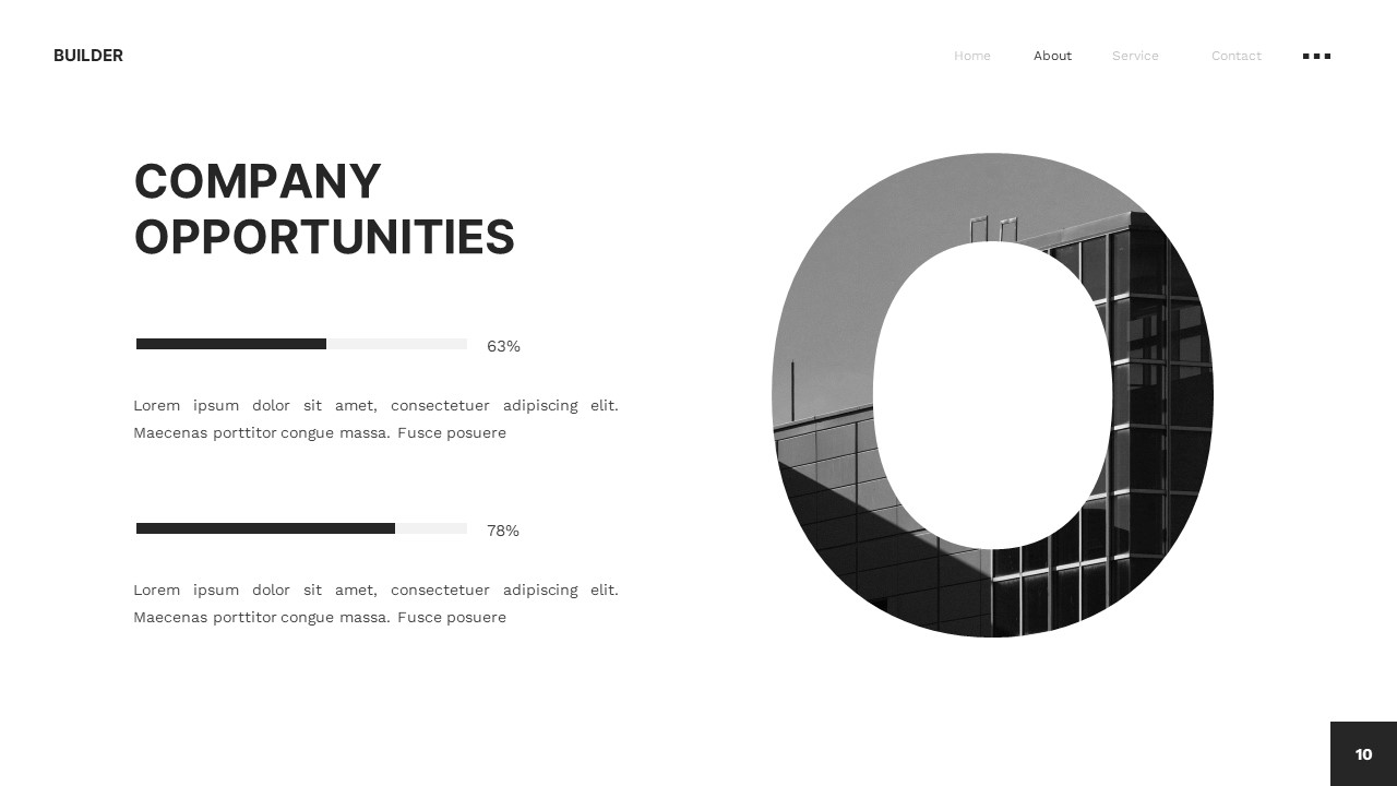 Builder - Building & Construction Google Slide Templates, Presentation ...