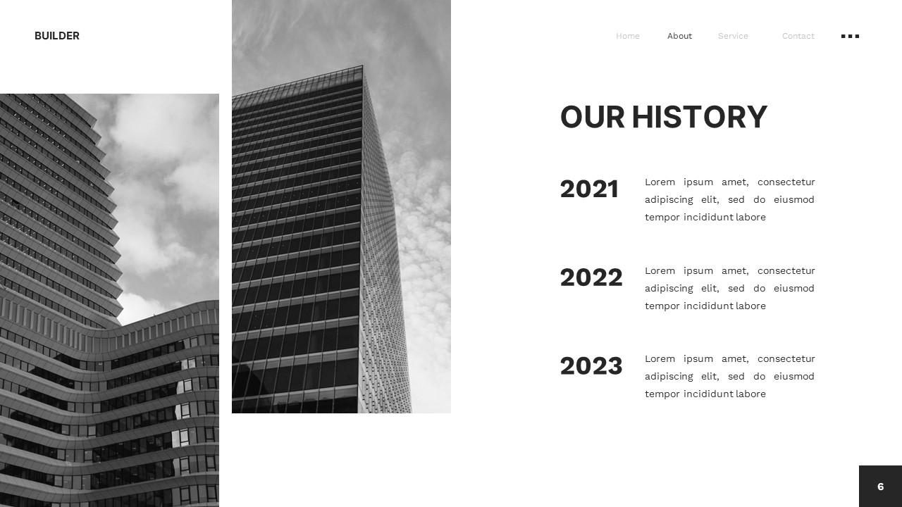 Builder - Building & Construction Google Slide Templates, Presentation ...