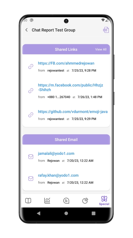 Chat Analyzer Report for Whatsapp by ANDROVINE | CodeCanyon