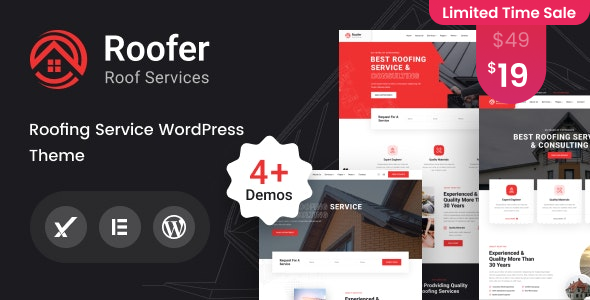 Roofer - Roofing Services WordPress Theme + RTL by TonaTheme | ThemeForest