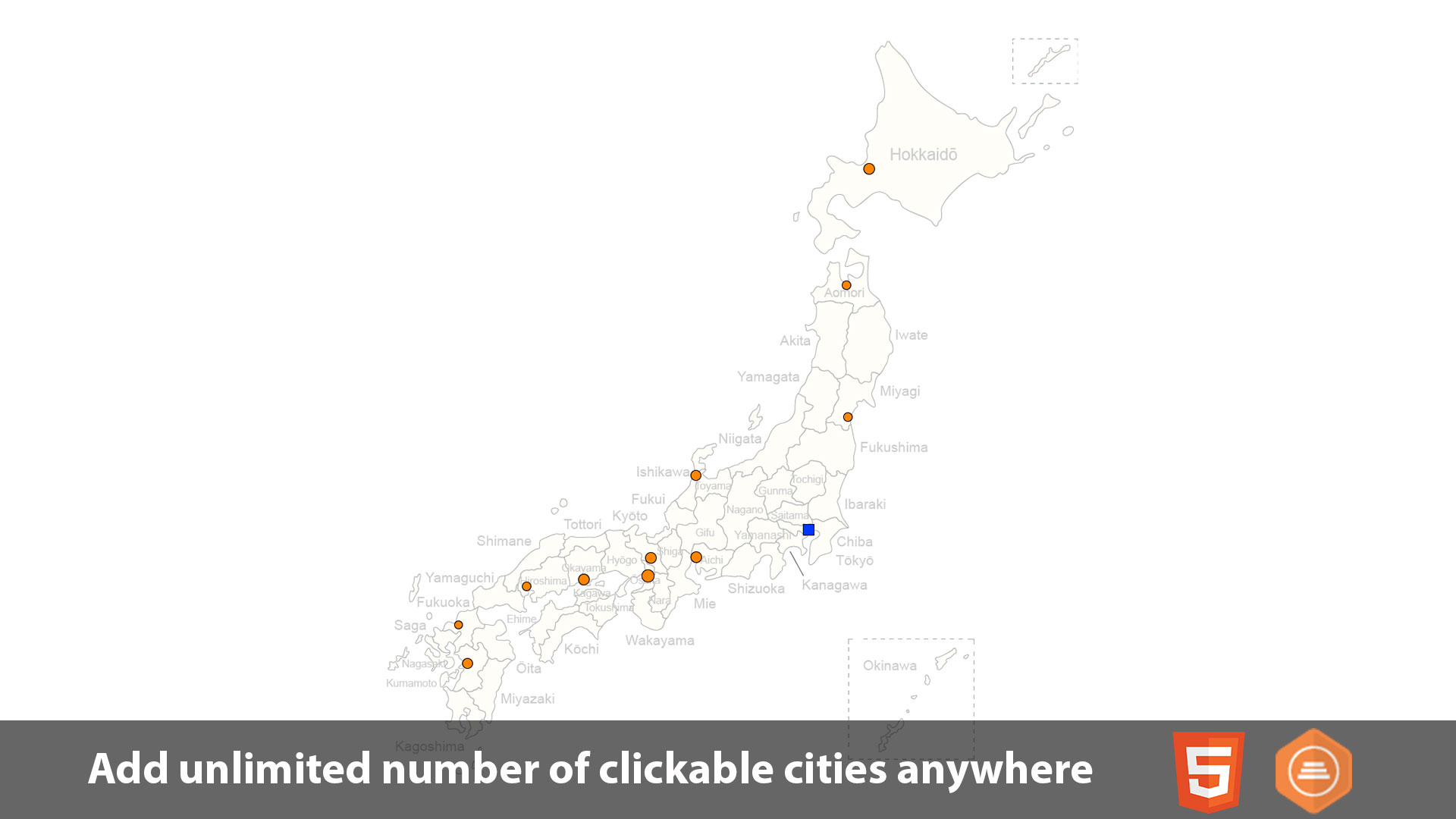 Interactive Map of Japan - HTML5 by Art101 | CodeCanyon