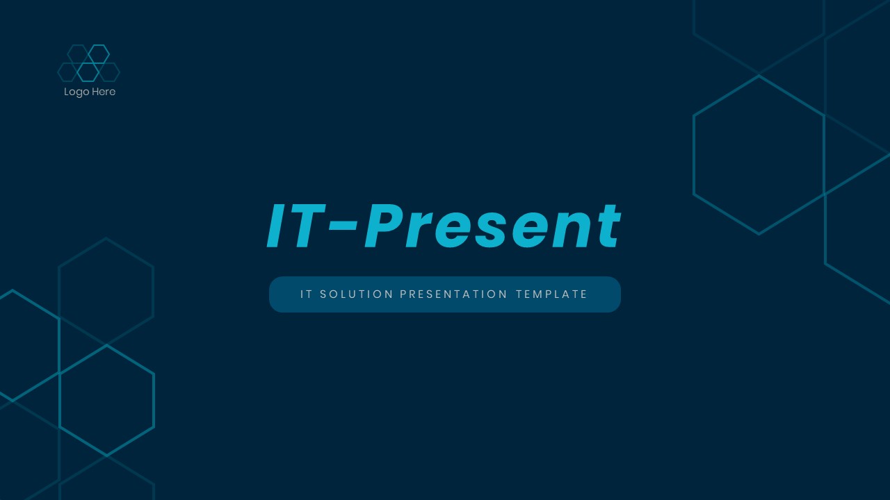 IT-Present - IT Solution PowerPoint Template, Presentation Templates