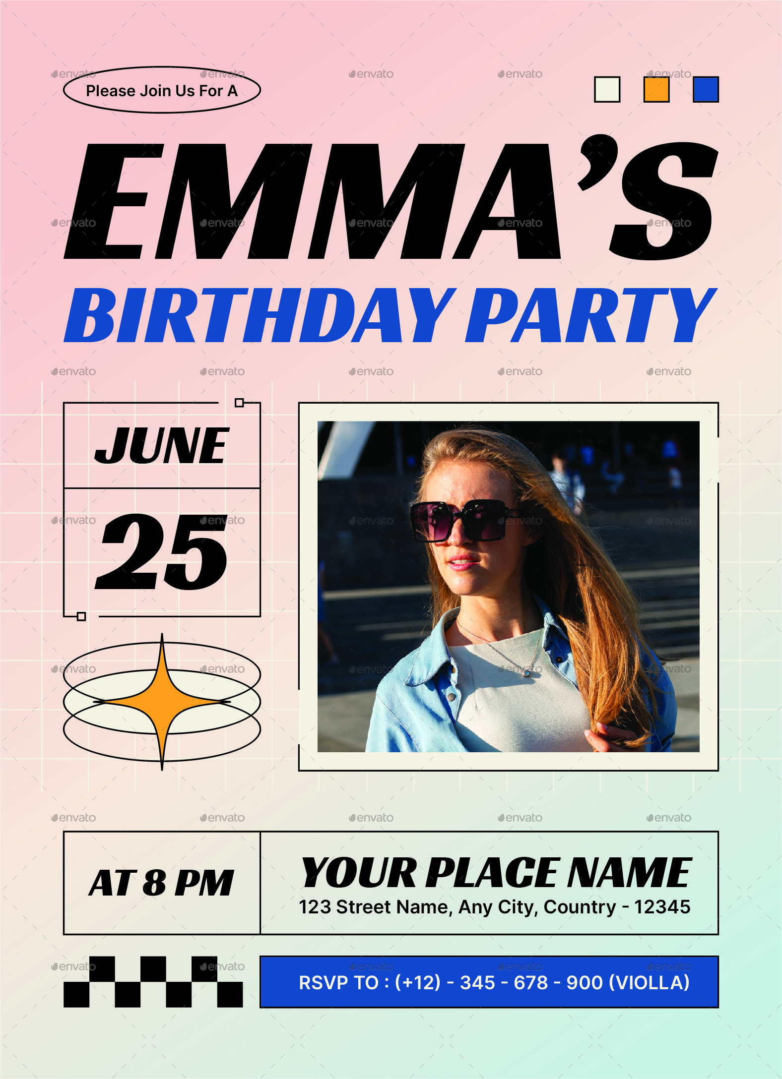 Creative Classic Birthday Invitation, Print Templates | GraphicRiver