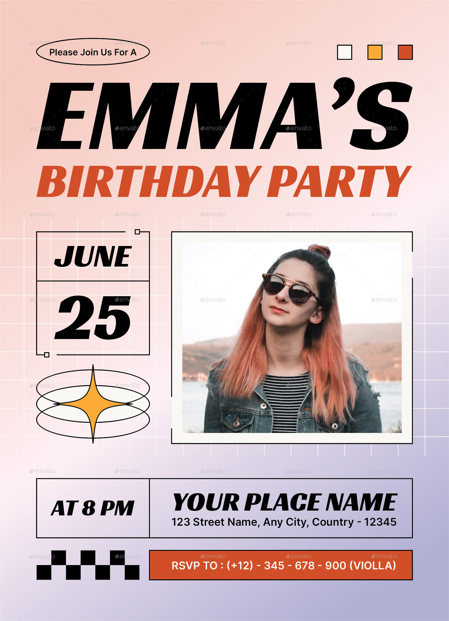 Creative Classic Birthday Invitation, Print Templates | GraphicRiver