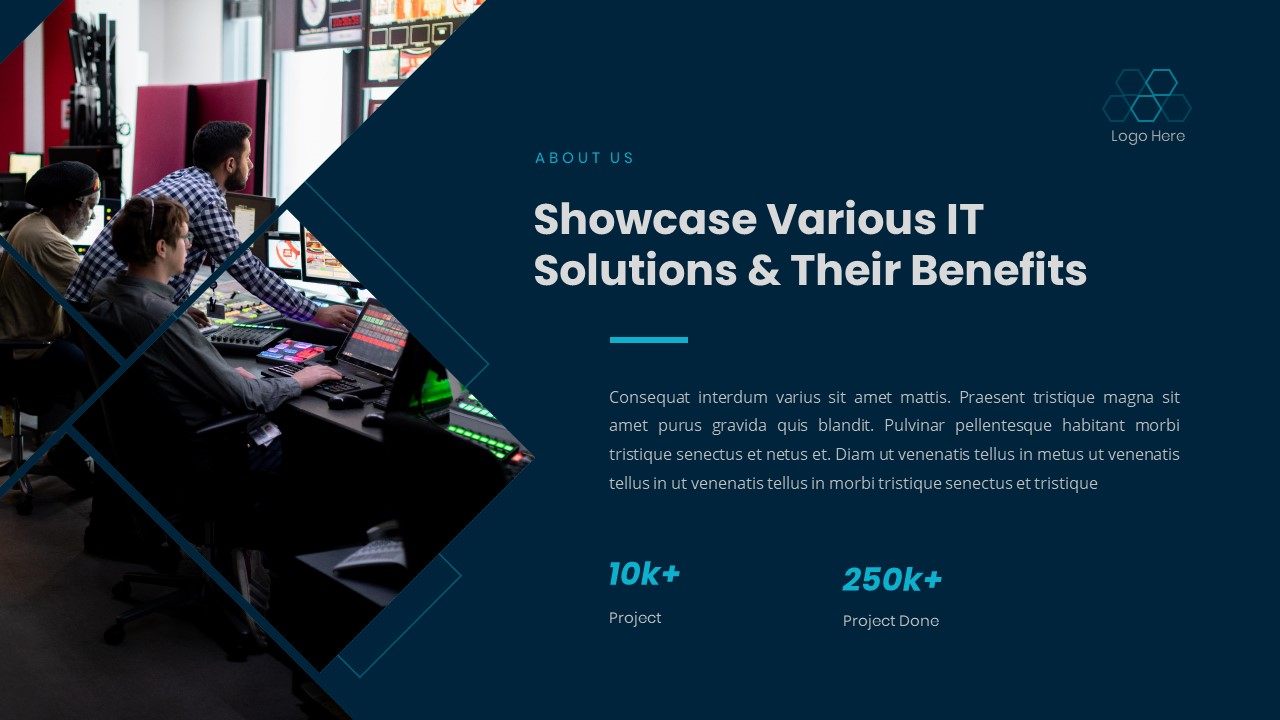 IT-Present - IT Solution Google Slides Template, Presentation Templates