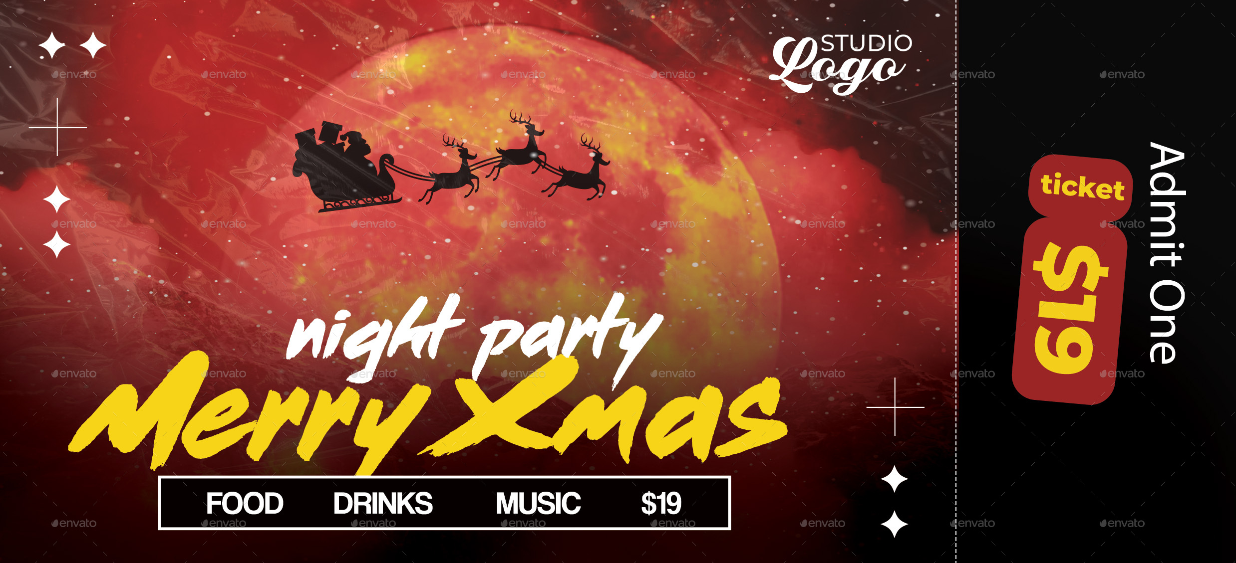 Music Ticket, Print Templates | GraphicRiver