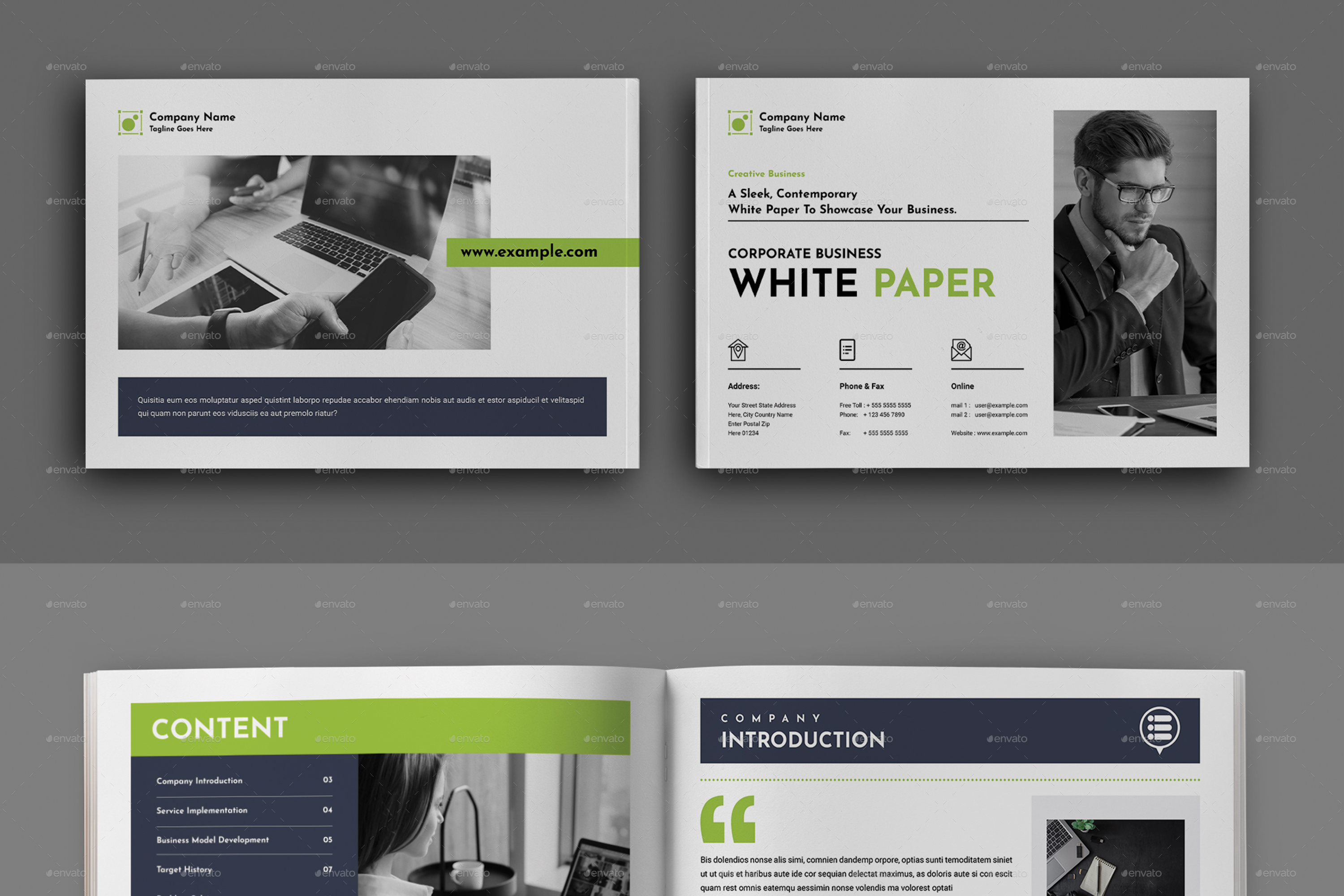 Business White Paper Design Template, Print Templates | GraphicRiver
