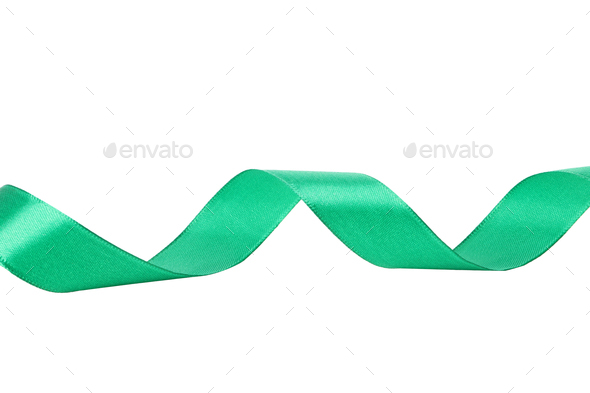 PNG, Green twisted ribbon, isolated on white background Stock Photo by ...