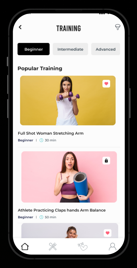 Prefit - Fitness & Home Workout | Gym Workout Plan Tracker | Flutter ...