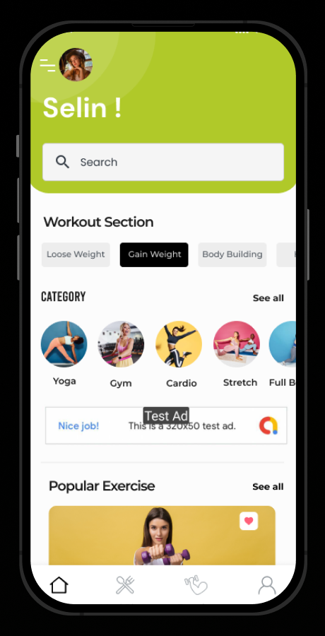 Prefit - Fitness & Home Workout | Gym Workout Plan Tracker | Flutter ...