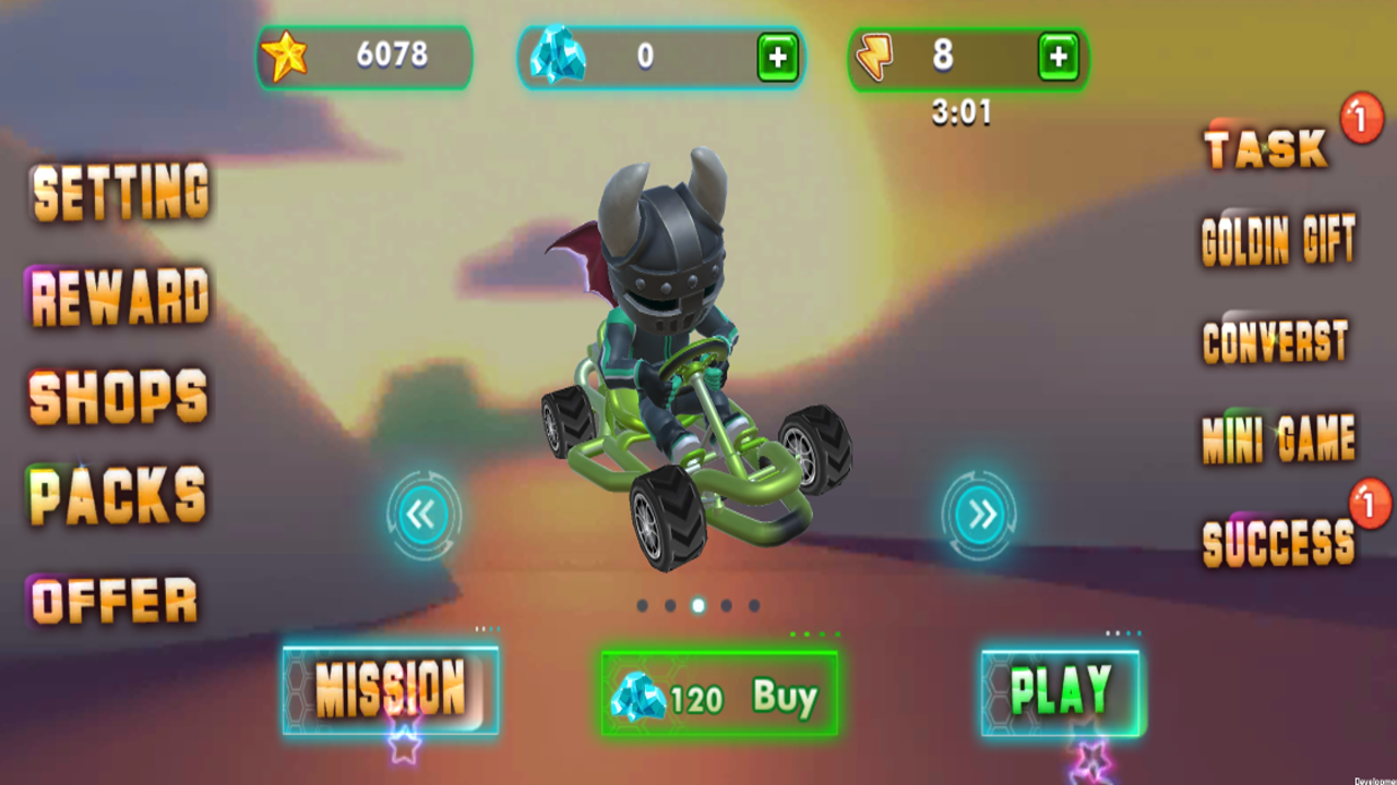 Knight Toon Racer by kafiya | CodeCanyon