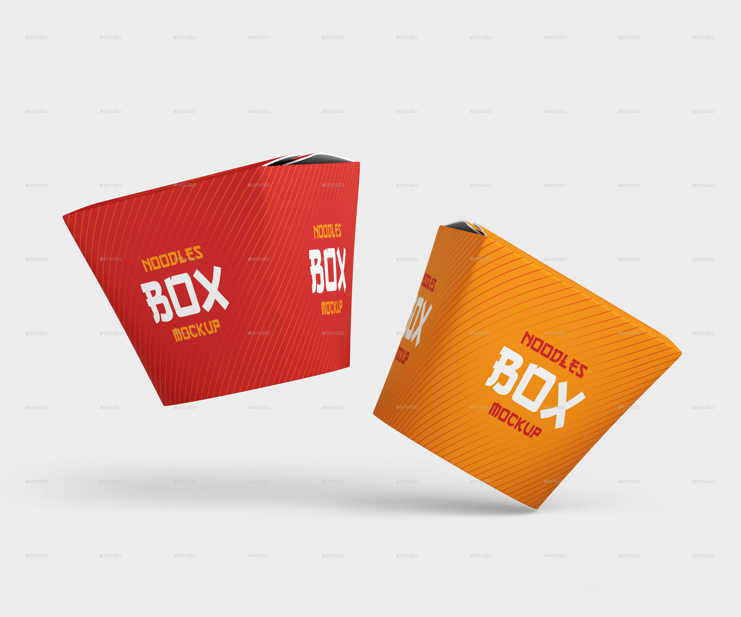 Noodles Box Mockup Set, Graphics | GraphicRiver