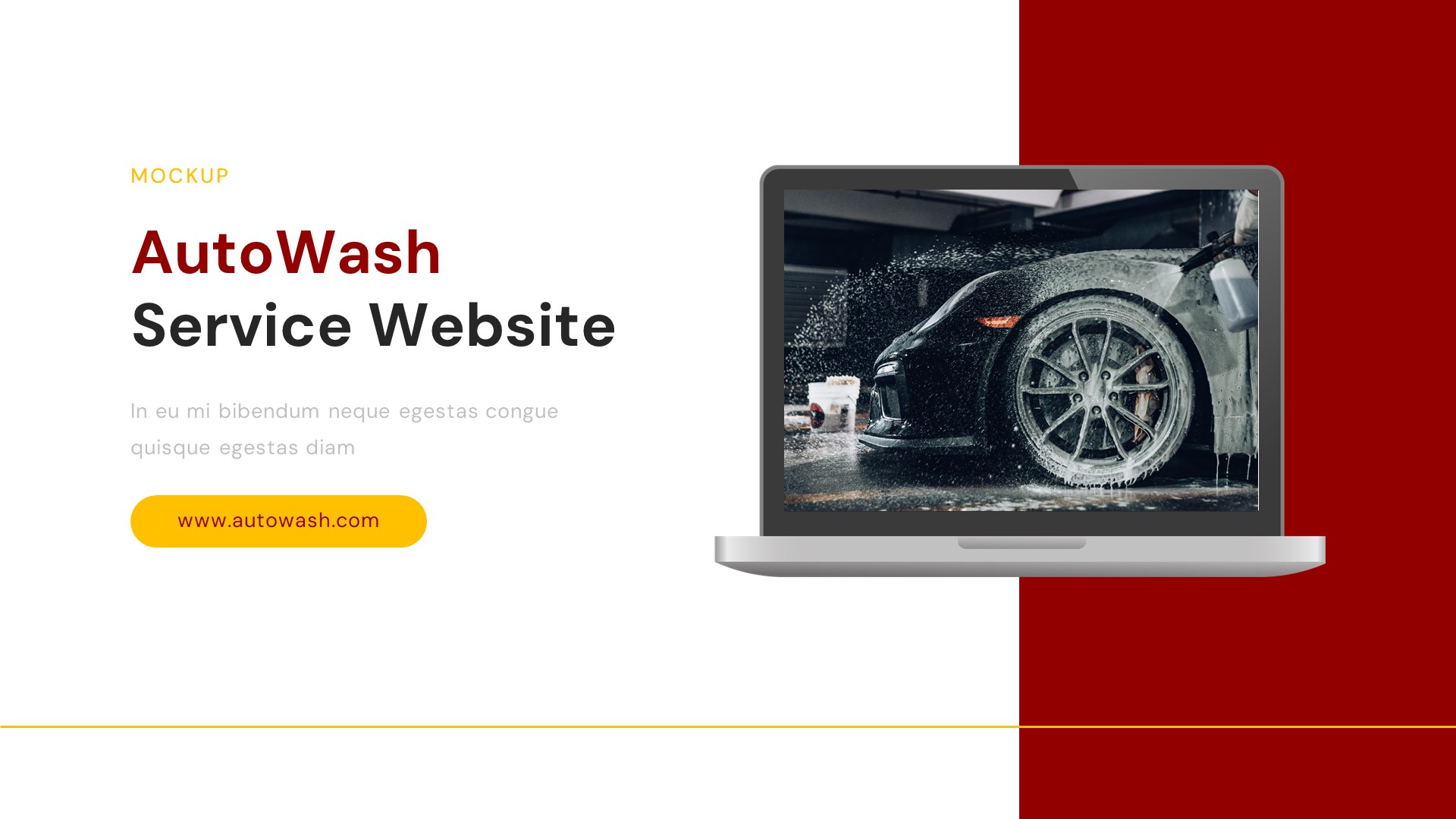 AutoWash - Car Wash Google Slides Template, Presentation Templates