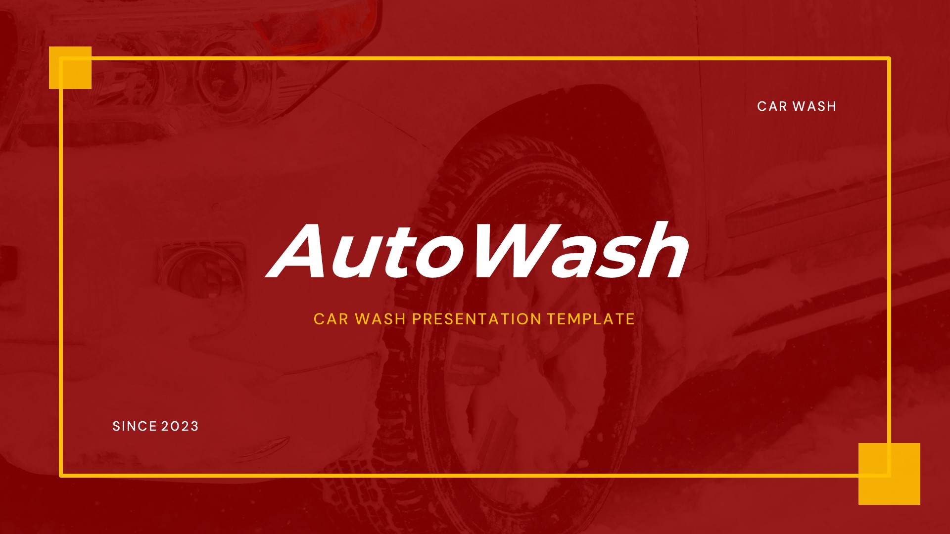 AutoWash - Car Wash PowerPoint Template, Presentation Templates ...