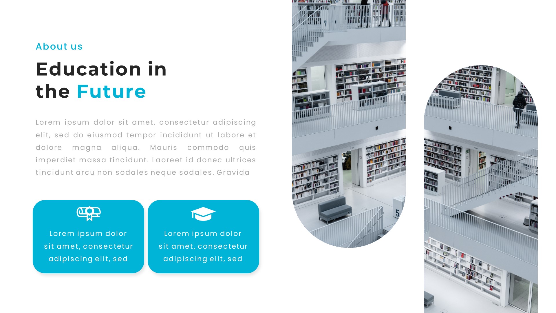 Education University Google Slides Template, Presentation Templates