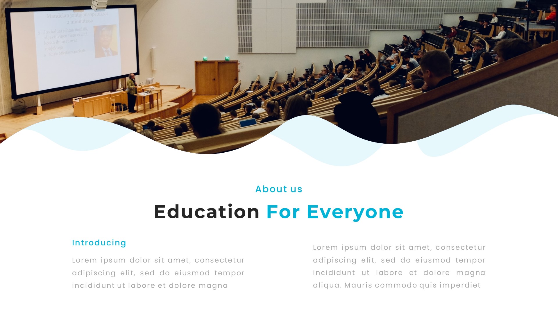 Education University Google Slides Template, Presentation Templates