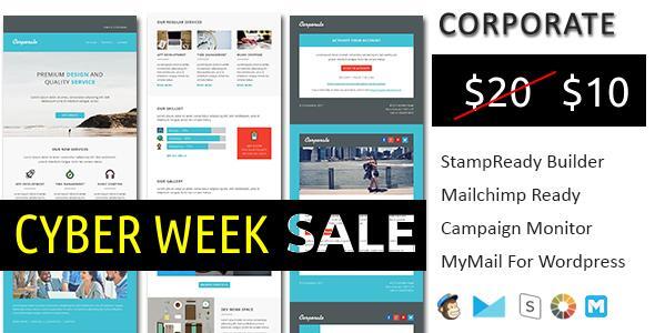 Corporate - responsive email newsletter templates with online ...