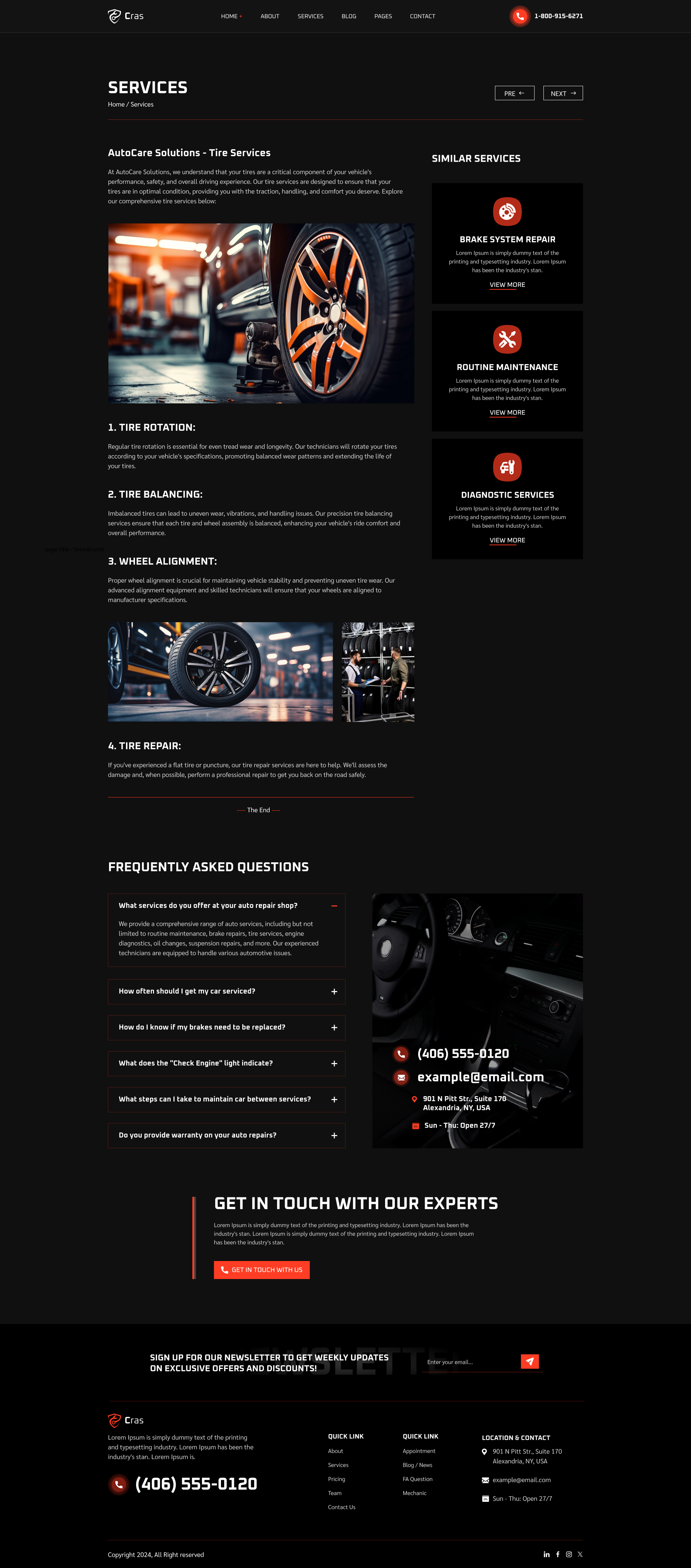 Cras - Car Repair & Auto Services Figma Template by thememarch ...