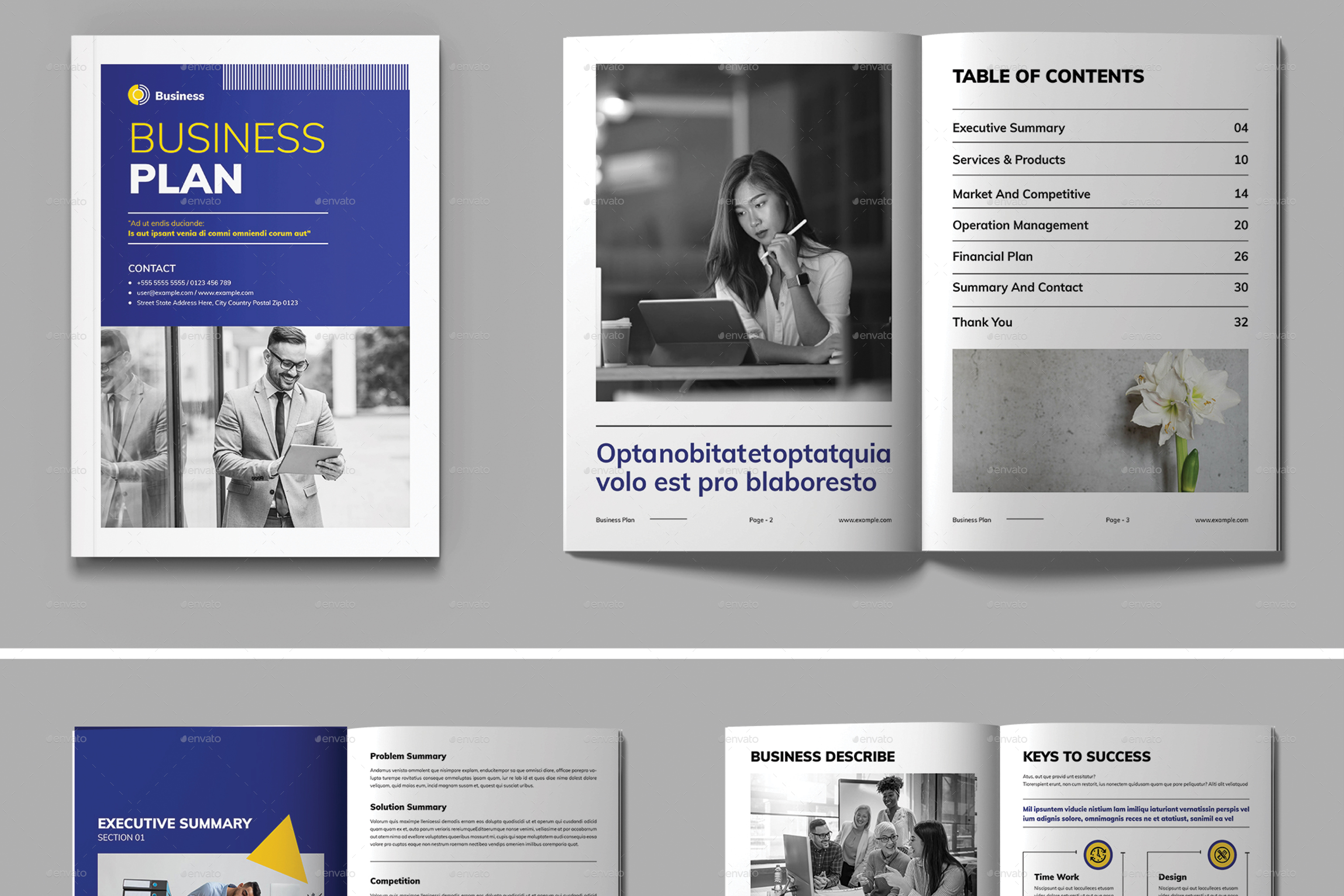 Business Plan Brochure Design Template, Print Templates | GraphicRiver