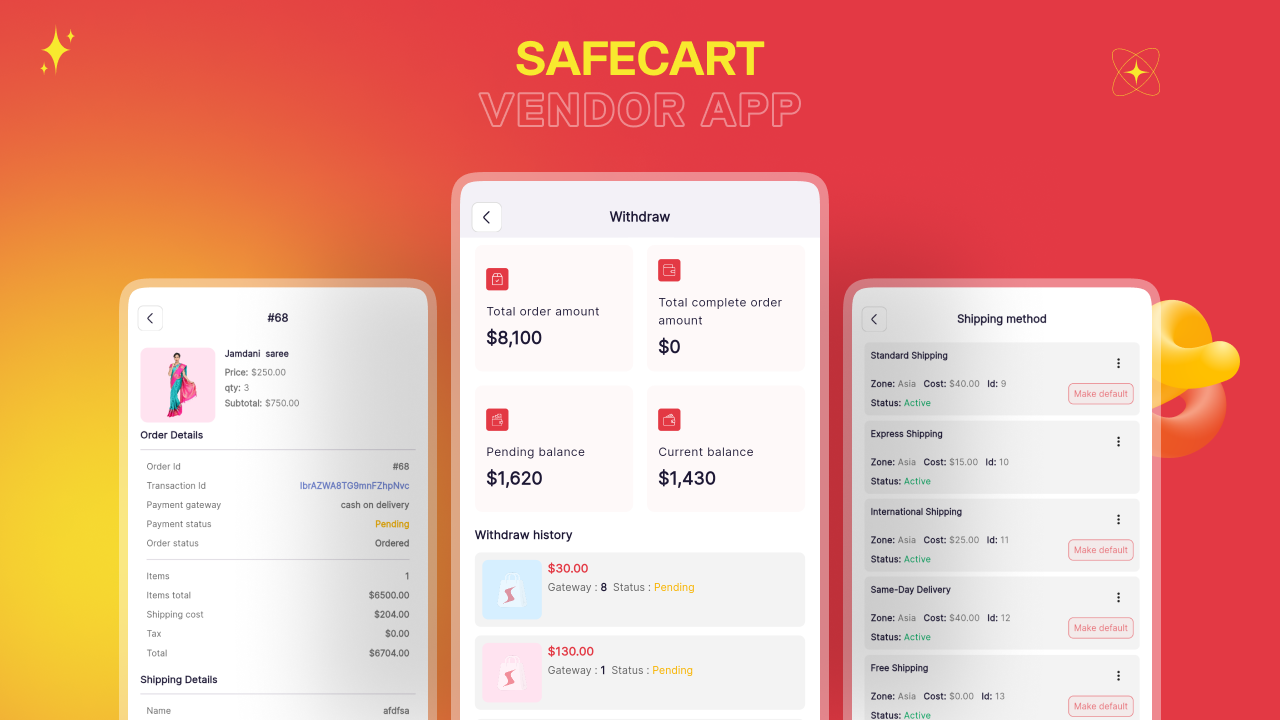Vendor App Safecart Ecommerce Platform By Byteseed Codecanyon