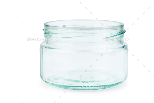 Small empty glass jar Stock Photo by digitalr | PhotoDune