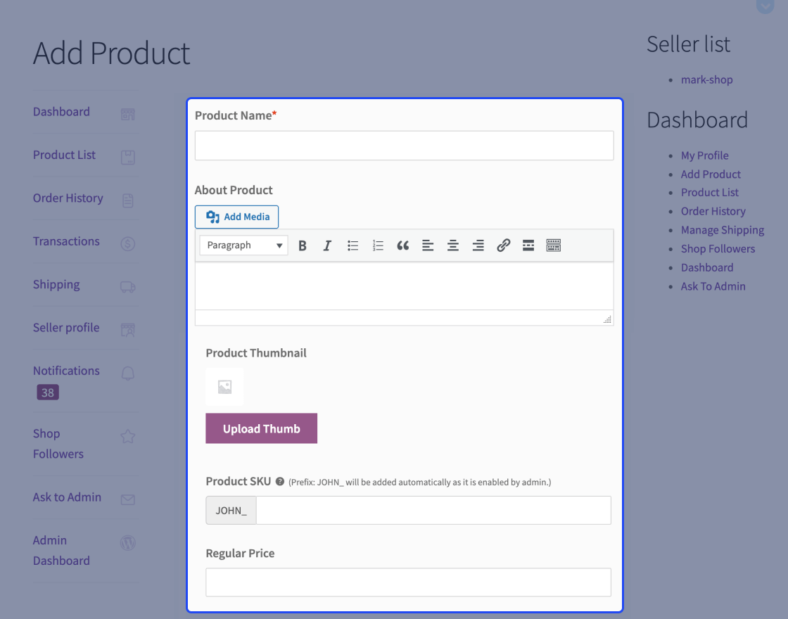 WordPress WooCommerce Multi Vendor Marketplace Plugin by webkul ...