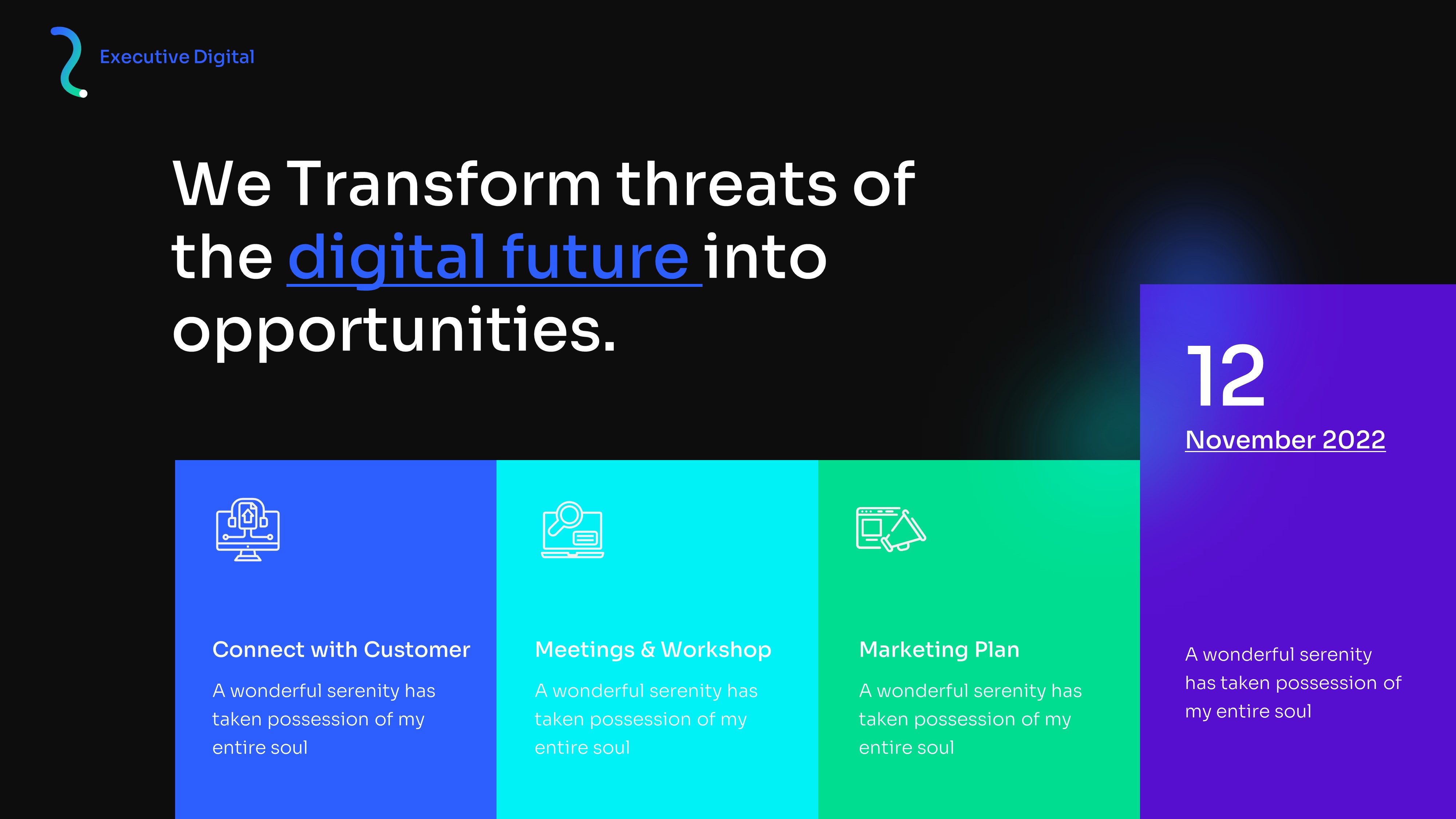 Executive Digital Powerpoint Template, Presentation Templates ...